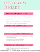 Get Your Free Proofreading Checklist and Write Error-Free